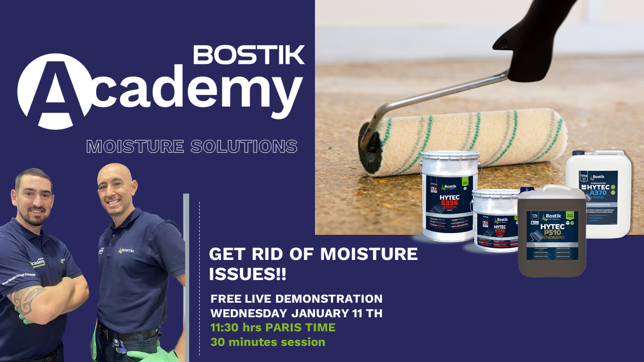 Webinar Invitation - Get RID OF Moisture Issues | Bostik LP